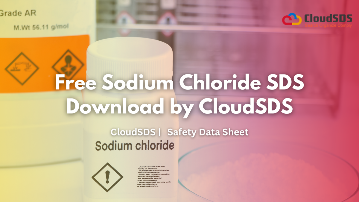 Free Sodium Chloride SDS Download by CloudSDS