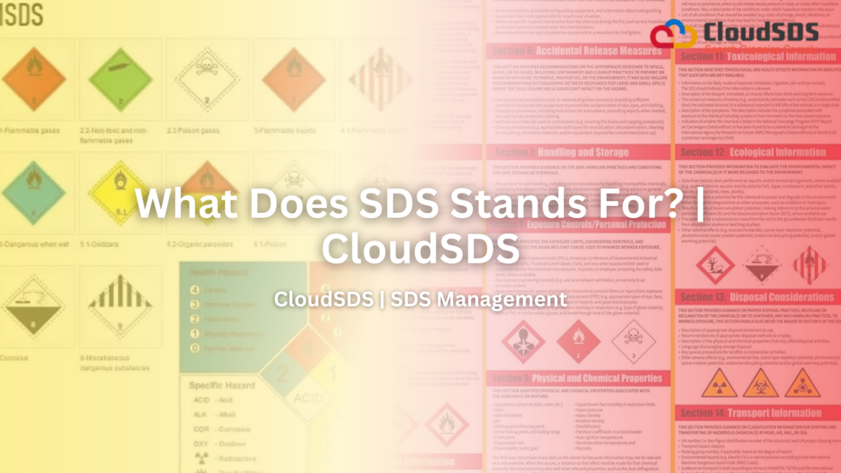 What Does SDS Stands For? | CloudSDS