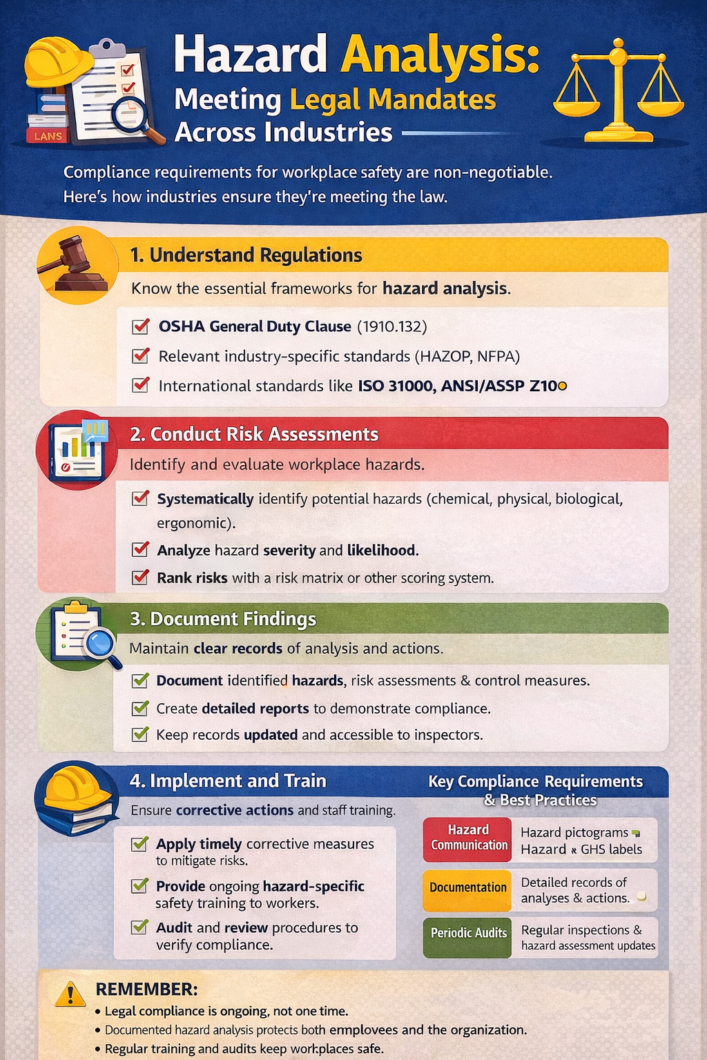 Legal Requirements for Hazard Analysis in Industries