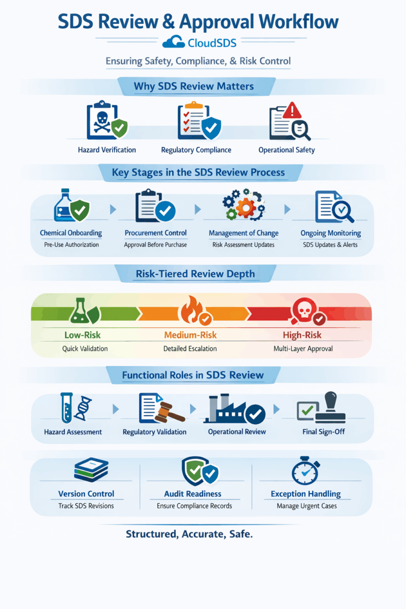 SDS Review and Approval Workflow: A Detailed Guide | CloudSDS