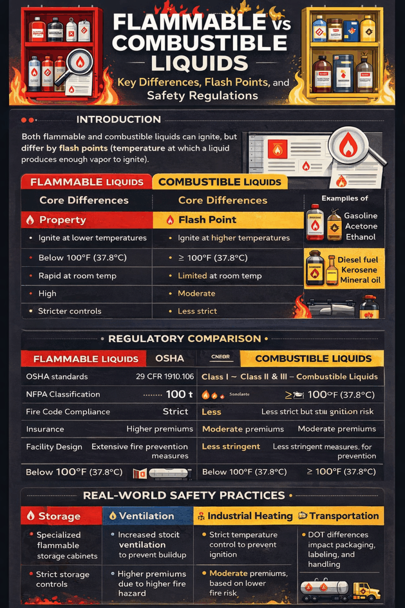 Flammable vs Combustible Liquids: Differences in Details