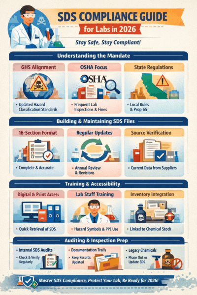SDS Sheets for Laboratories: The Essential Compliance Guide for 2026