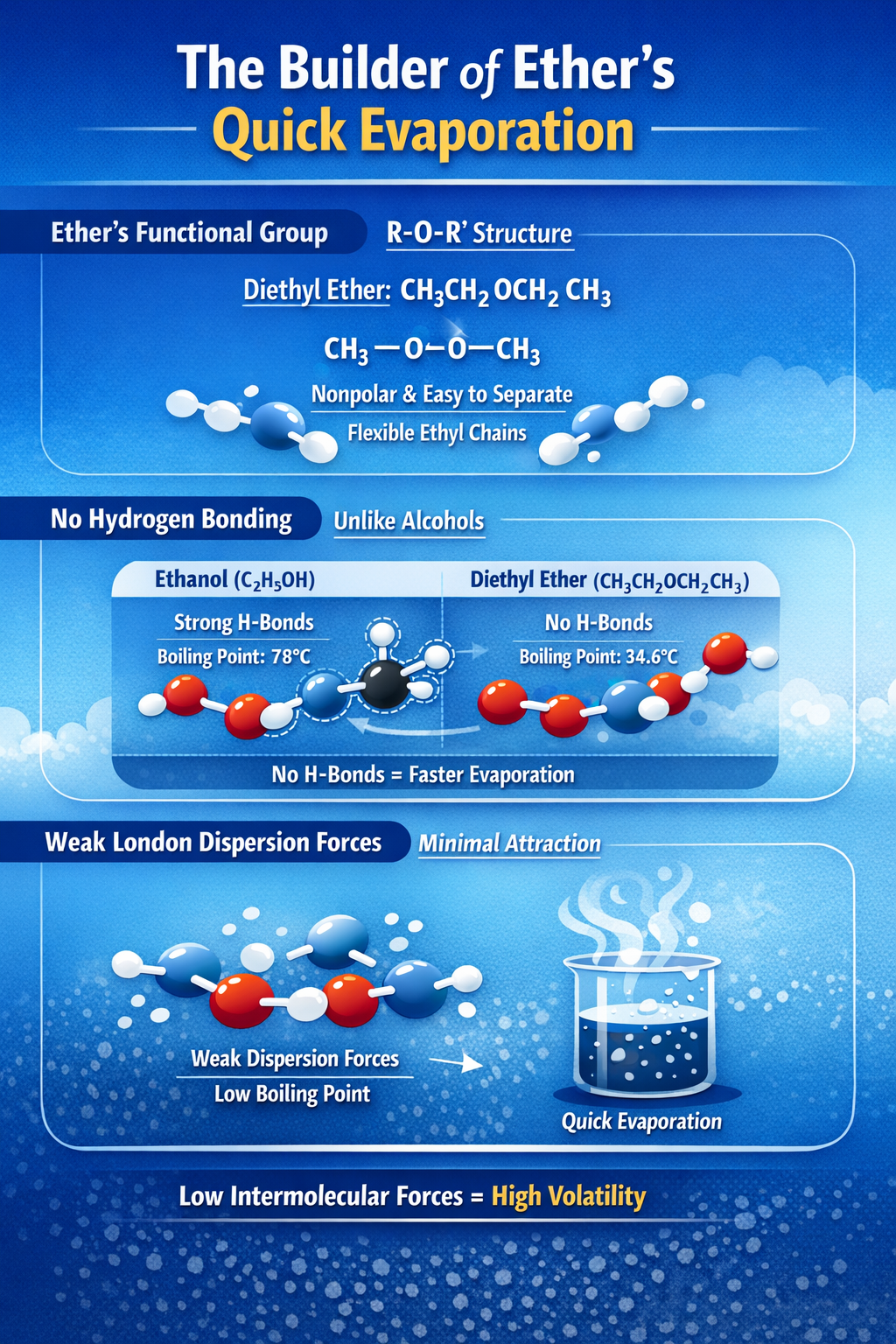 Exploring the Properties of Diethyl Ether: Why Is It So Volatile?